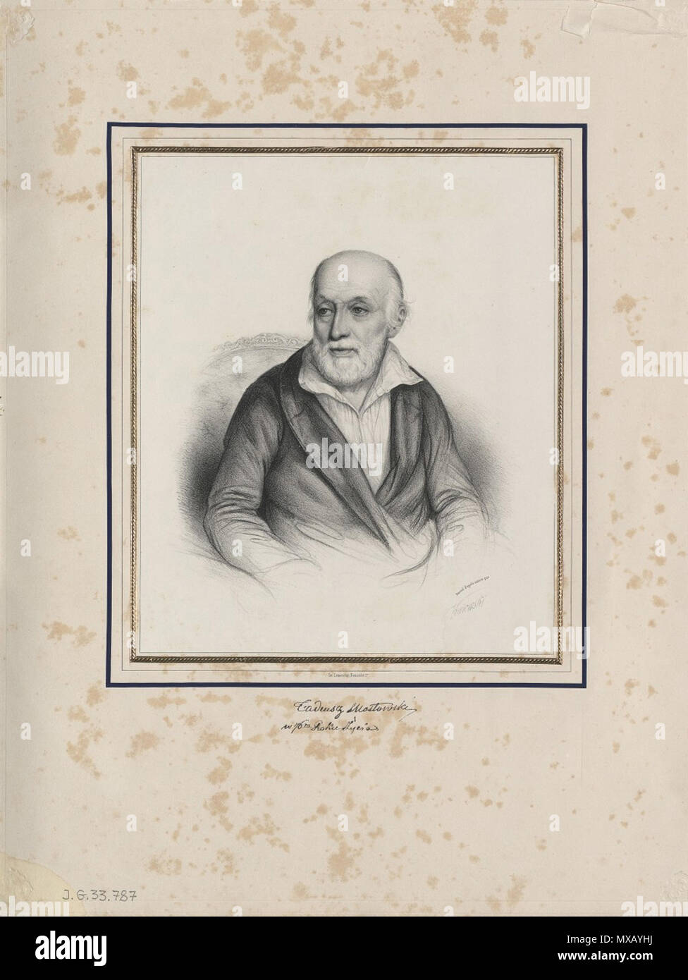 332 Józef Szymon Kurowski Tadeusz Mostowski w 76 roku życia Stock Photo ...