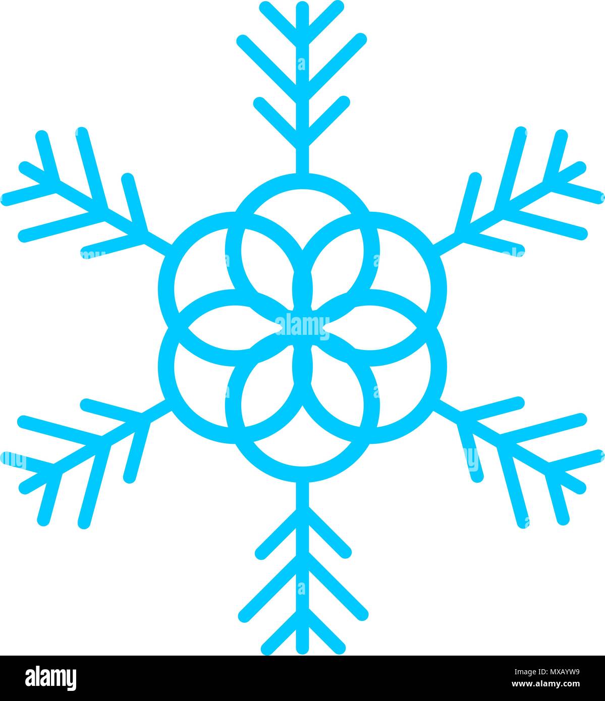 Snowflakeicon Stock Vector Images - Alamy