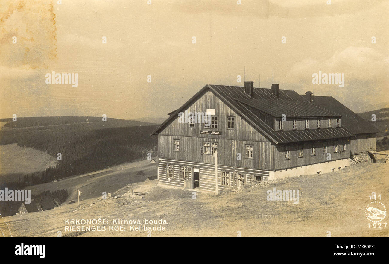 . Čeština: Klínová bouda Deutsch: Keilbauden . 1927. Rudolf Slavík 343 ...