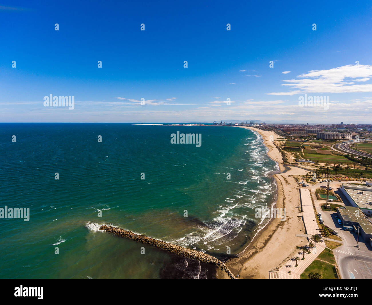 Moraira playa El Portet beach turquoise water in Teulada Alicante Spain ...