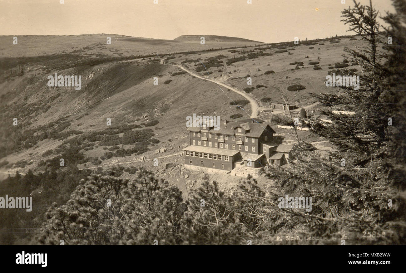 . Čeština: Labská bouda Deutsch: Elbfallbaude . sent 1948. Rudolf ...