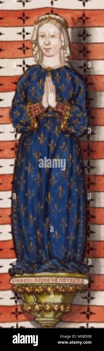 . Français : Isabeau de France, reine de Navarre . 18th century. Non ...