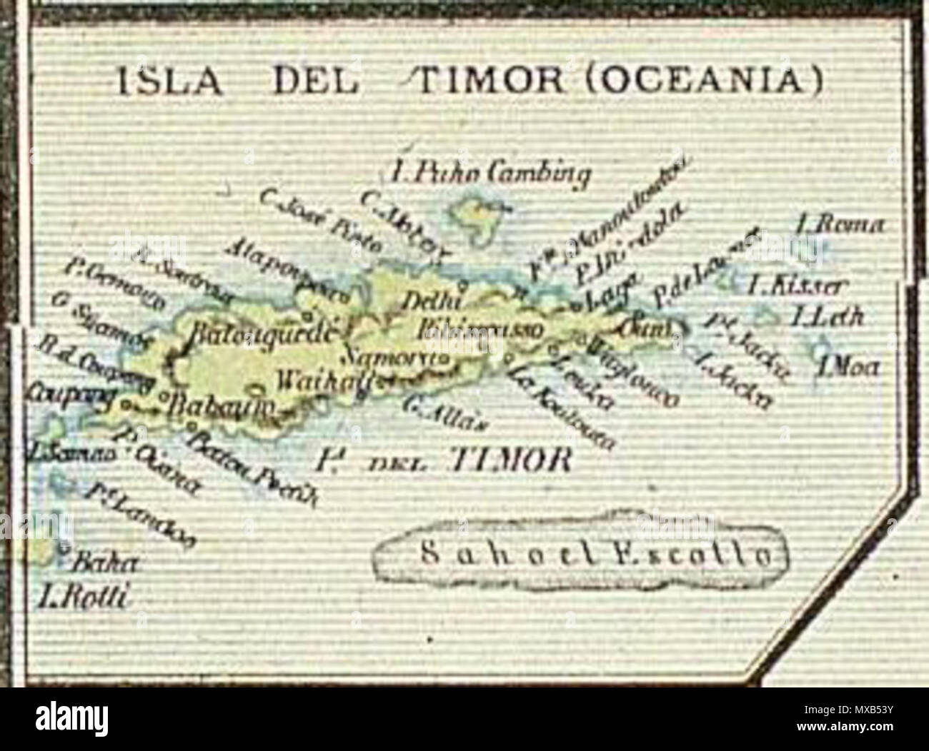 Timor island map hi-res stock photography and images - Alamy