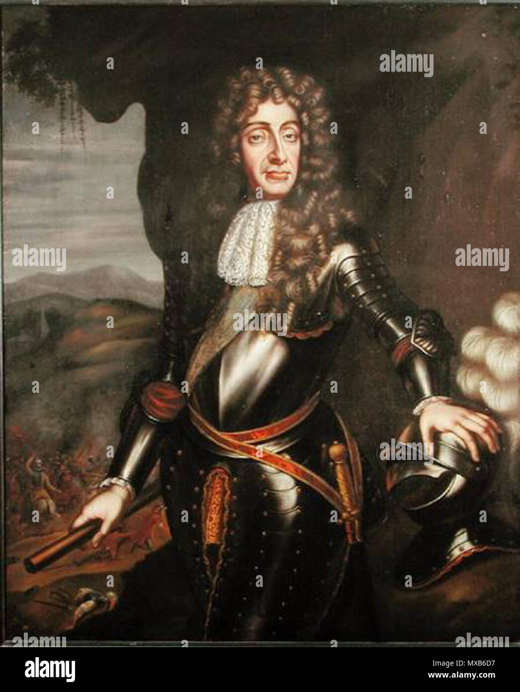 . Portrait of James II of England. 18th century. anonymous, English ...