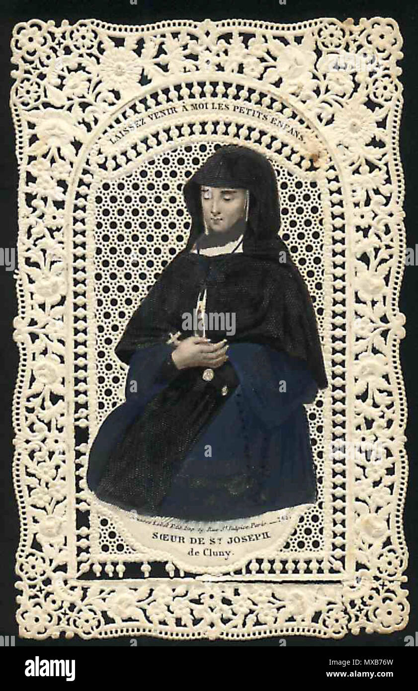 . English: A holy card of Blessed Anne Marie Javouhey English: Image ...