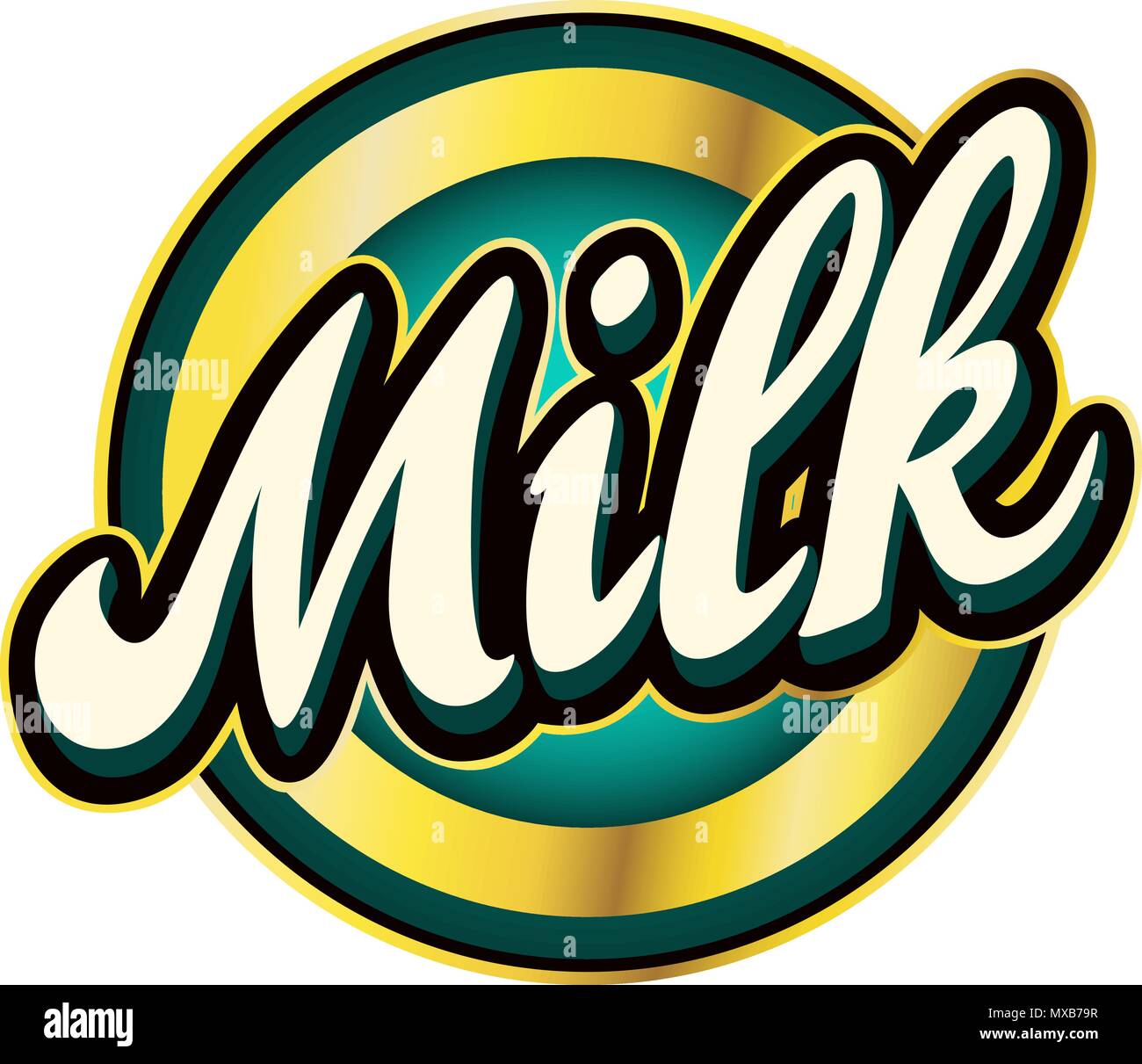 milk label - vector Stock Vector Image & Art - Alamy