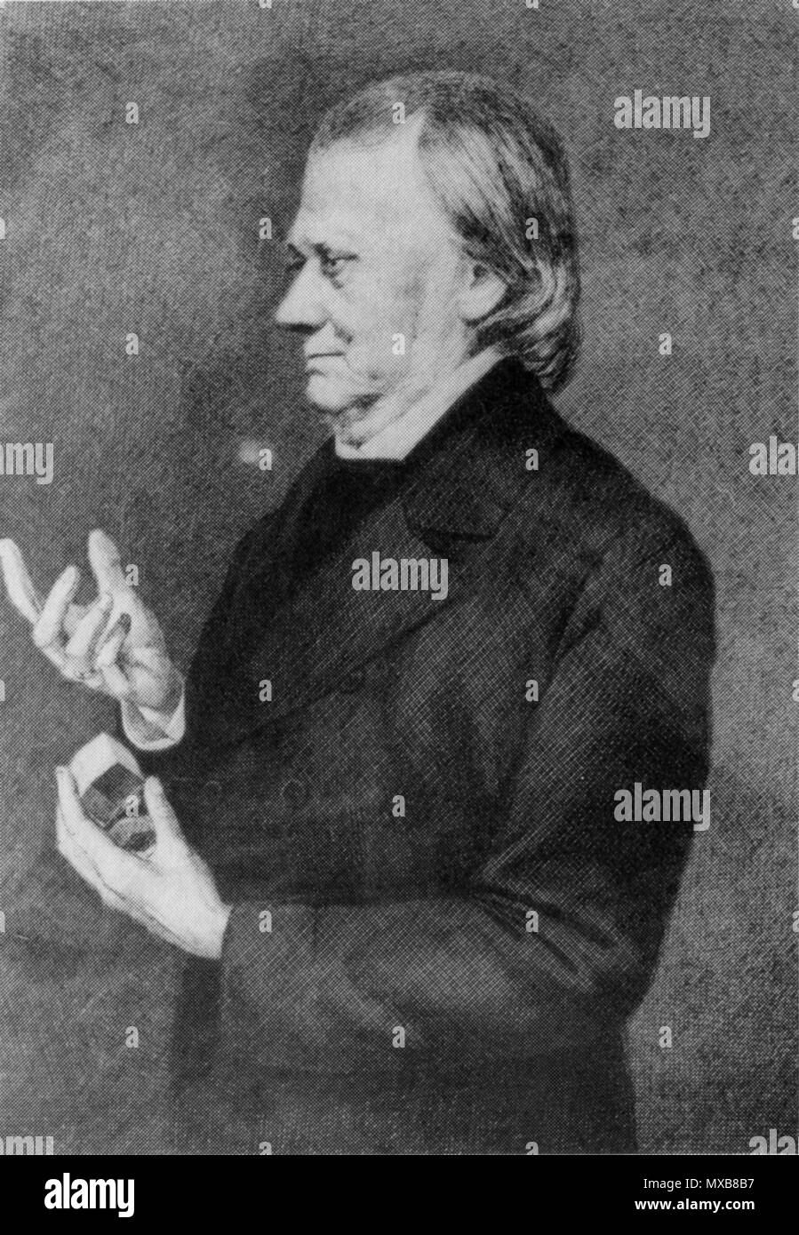 . English: Nineteenth century drawing of Johann Friedrich Christian ...