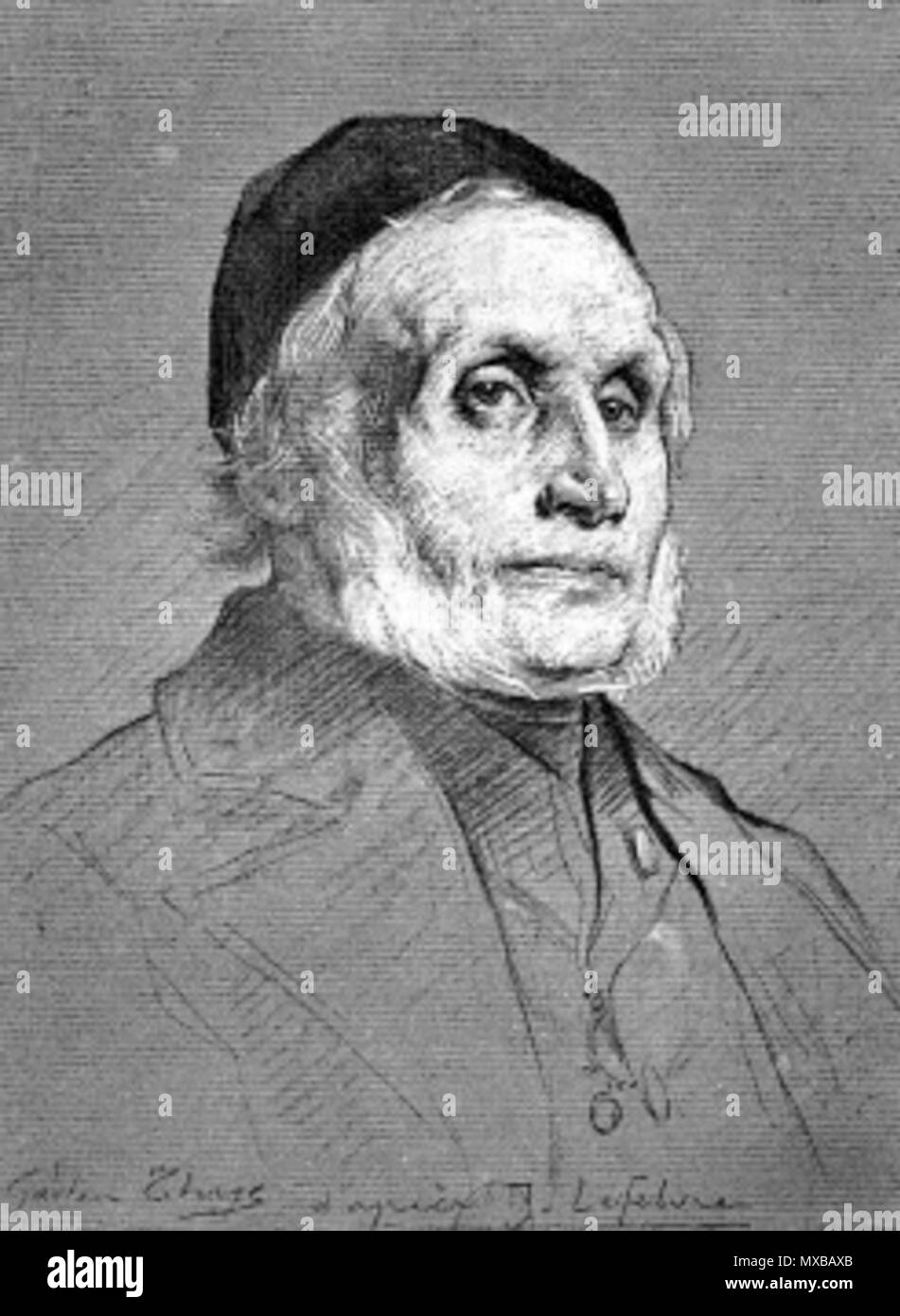 . French painter Joseph-Nicolas Robert-Fleury (1797-1890) by Gaston ...