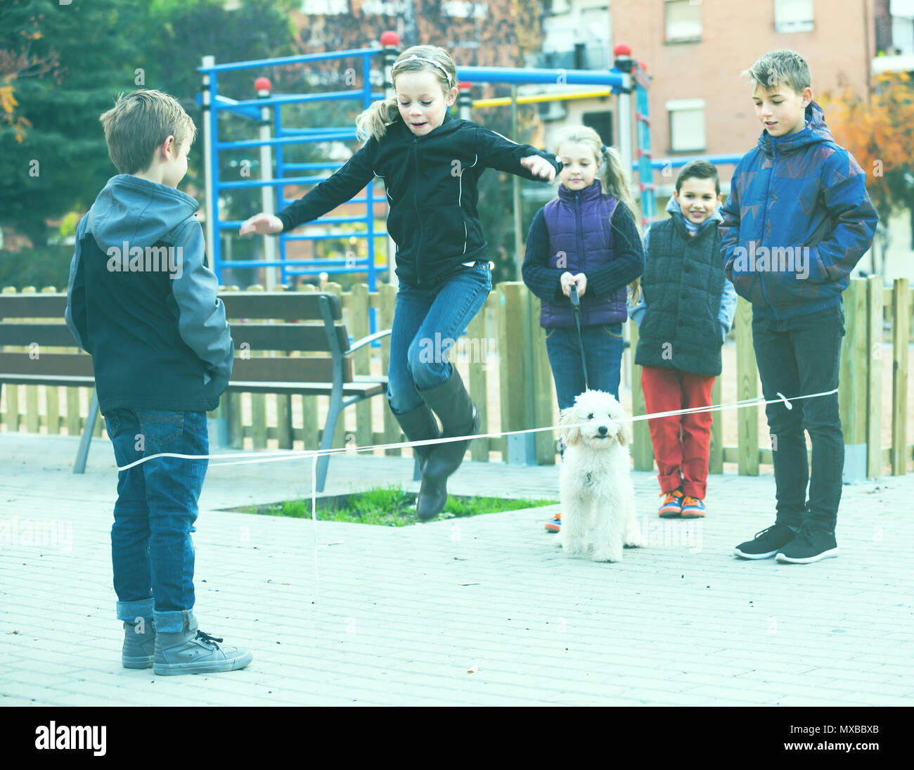 String skipping hi-res stock photography and images - Alamy