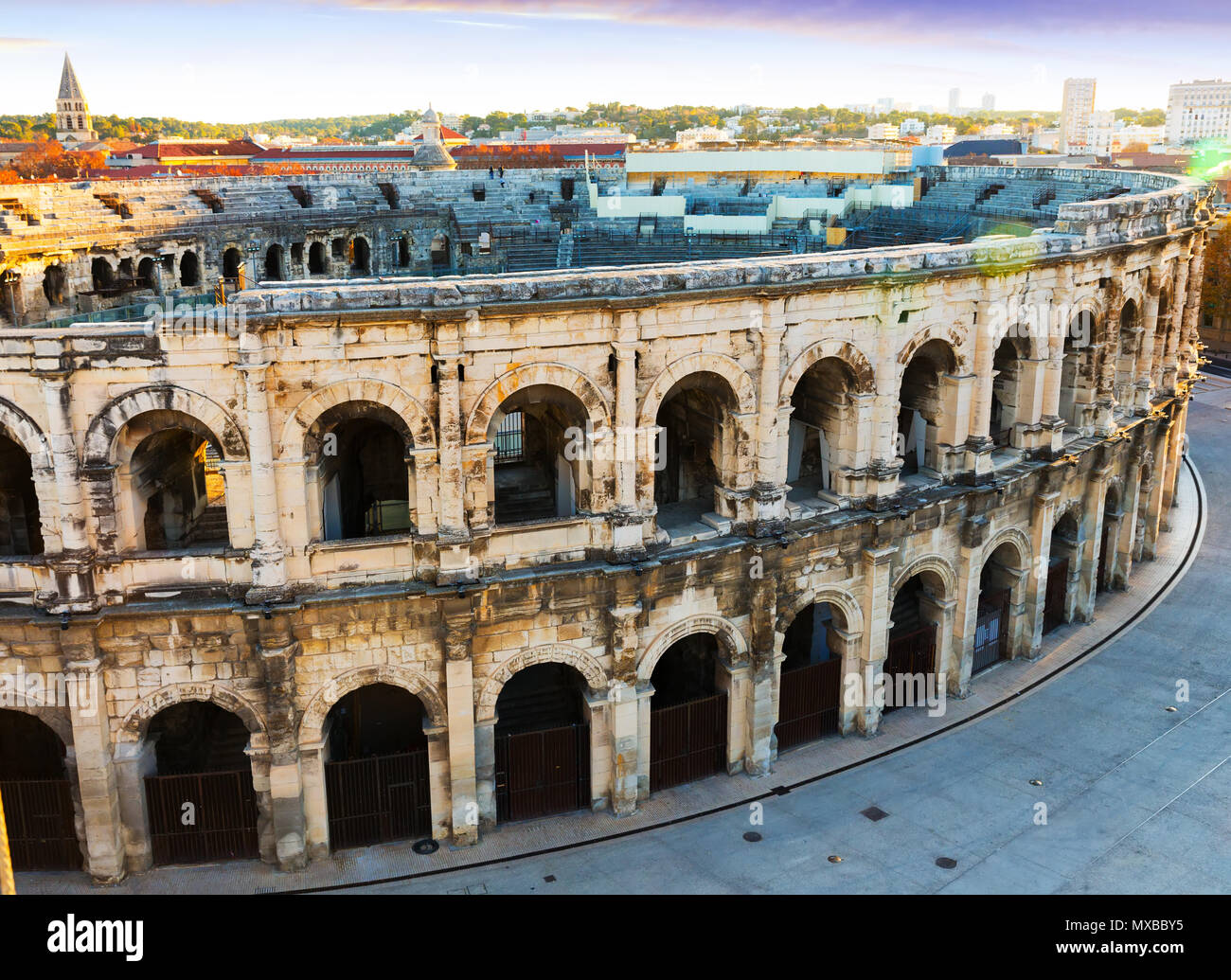Nimes roman monuments city hi-res stock photography and images - Alamy