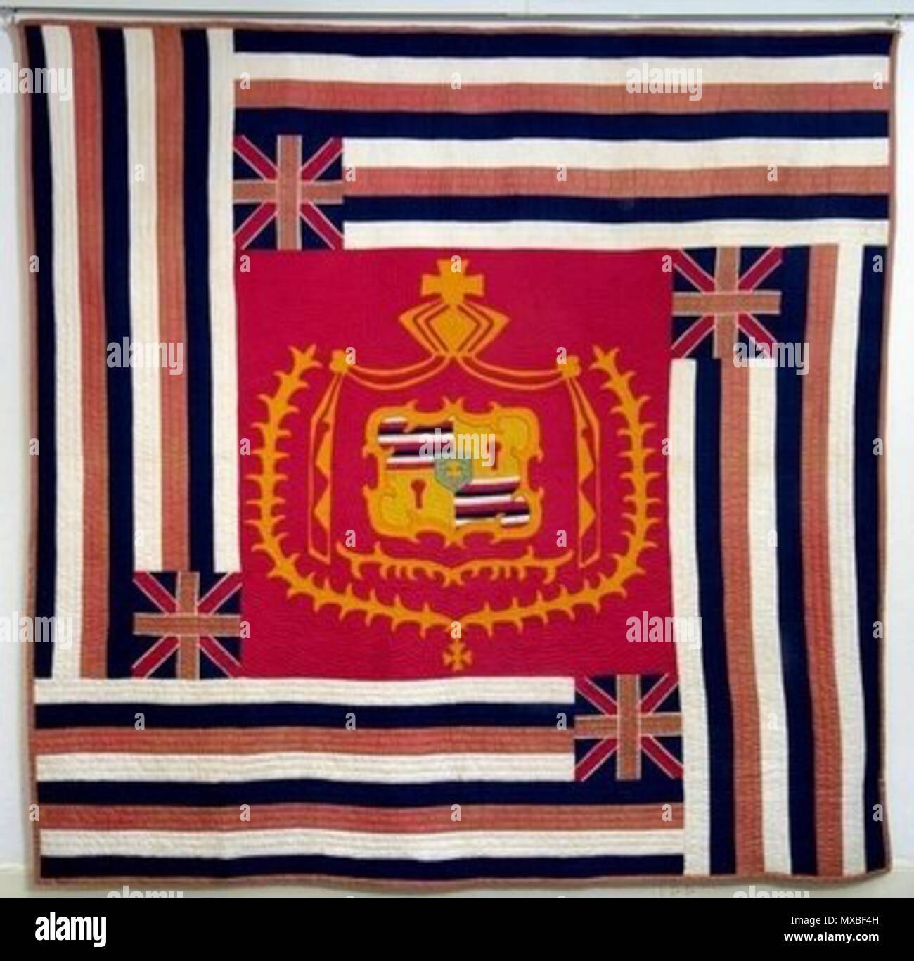 . Kuʻu Hae Aloha (My Beloved Flag) Hawaiian cotton quilt from Maui ...