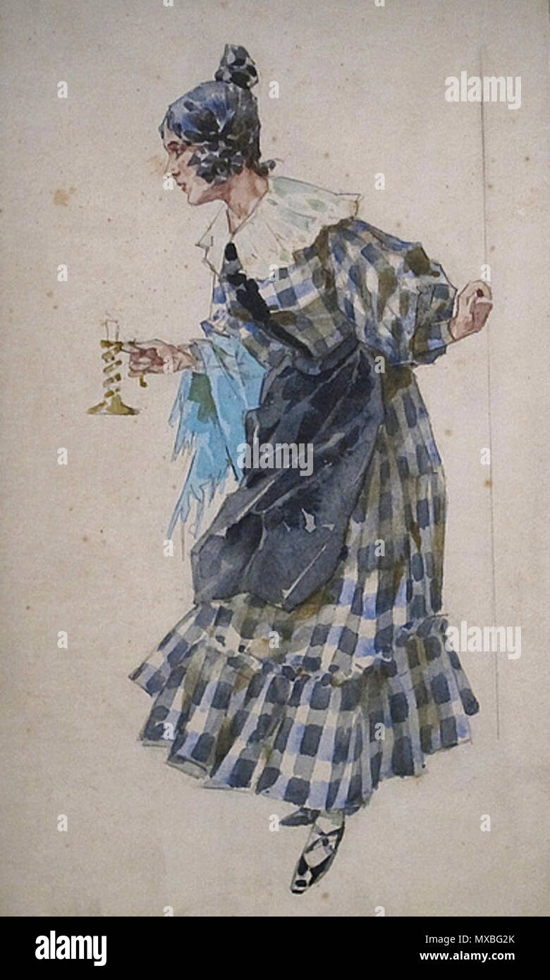 . Mimi's costume for Act I of La Bohème for the premiere performance ...