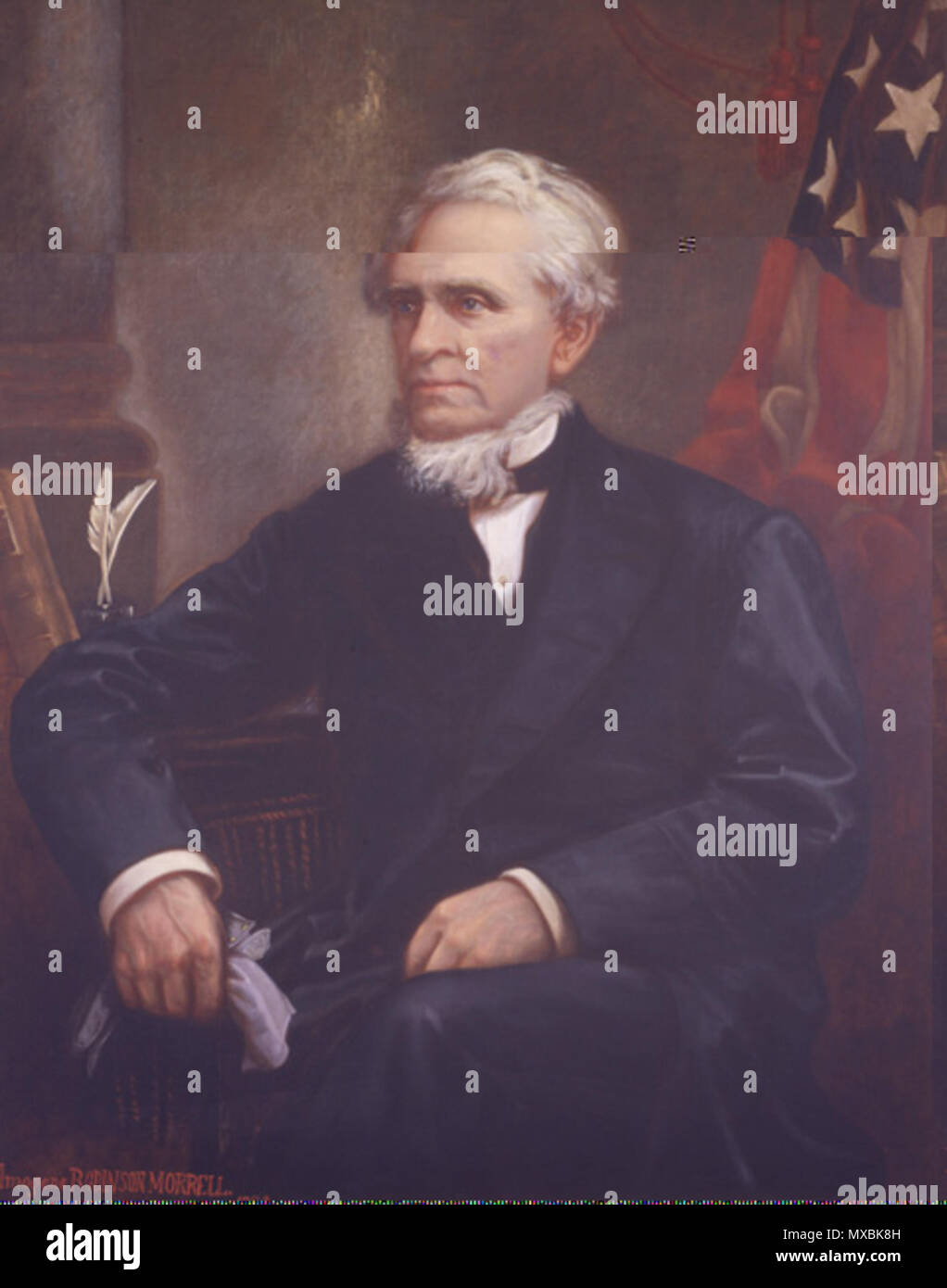 . English: John Adams Dix, cropped from a portrait by Imogene Robinson ...