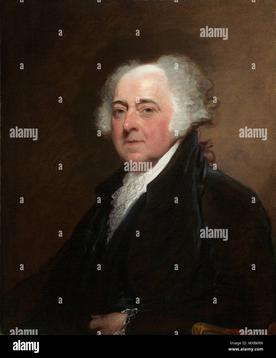 . English: Gilbert Stuart, John Adams, American, 1755 - 1828, c. 1800/ ...