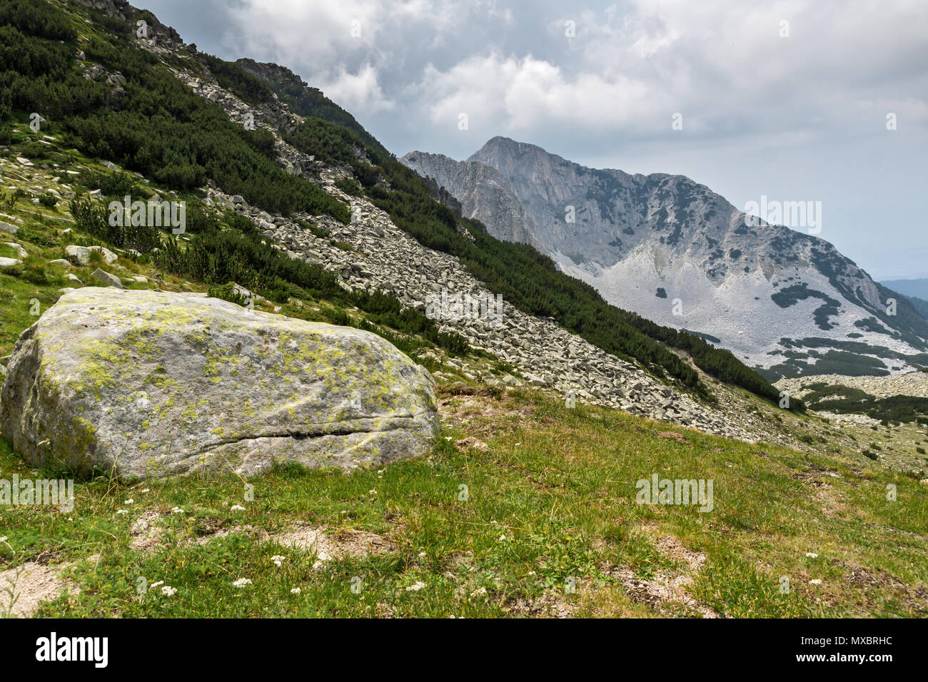 Landscape of Sinanitsa peak from Sinanishka pass, Pirin Mountain ...