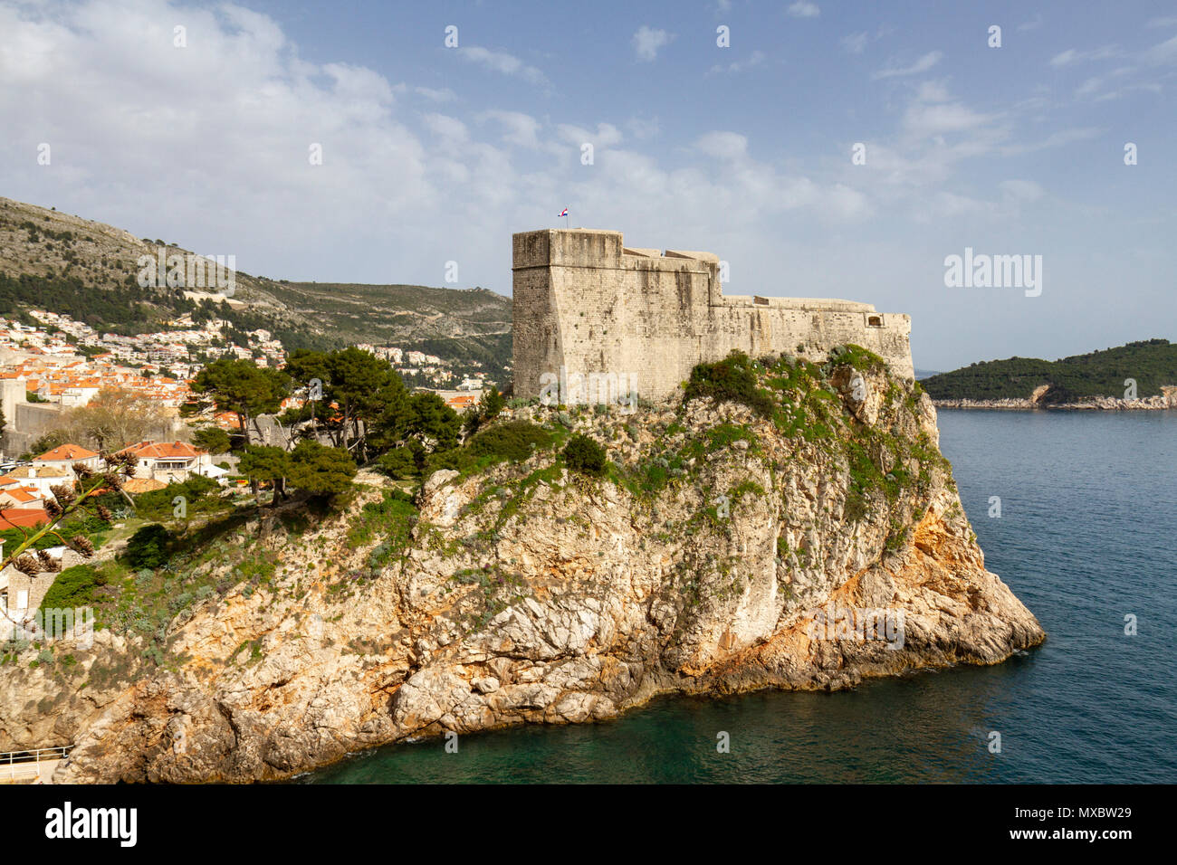 Fort Lovrijenac, Dubrovnik, Croatia Stock Photo - Alamy