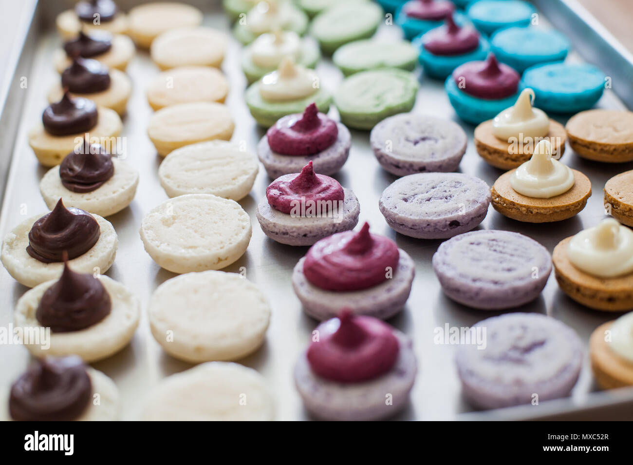 Sweet and tasty french dessert macarons Stock Photo - Alamy