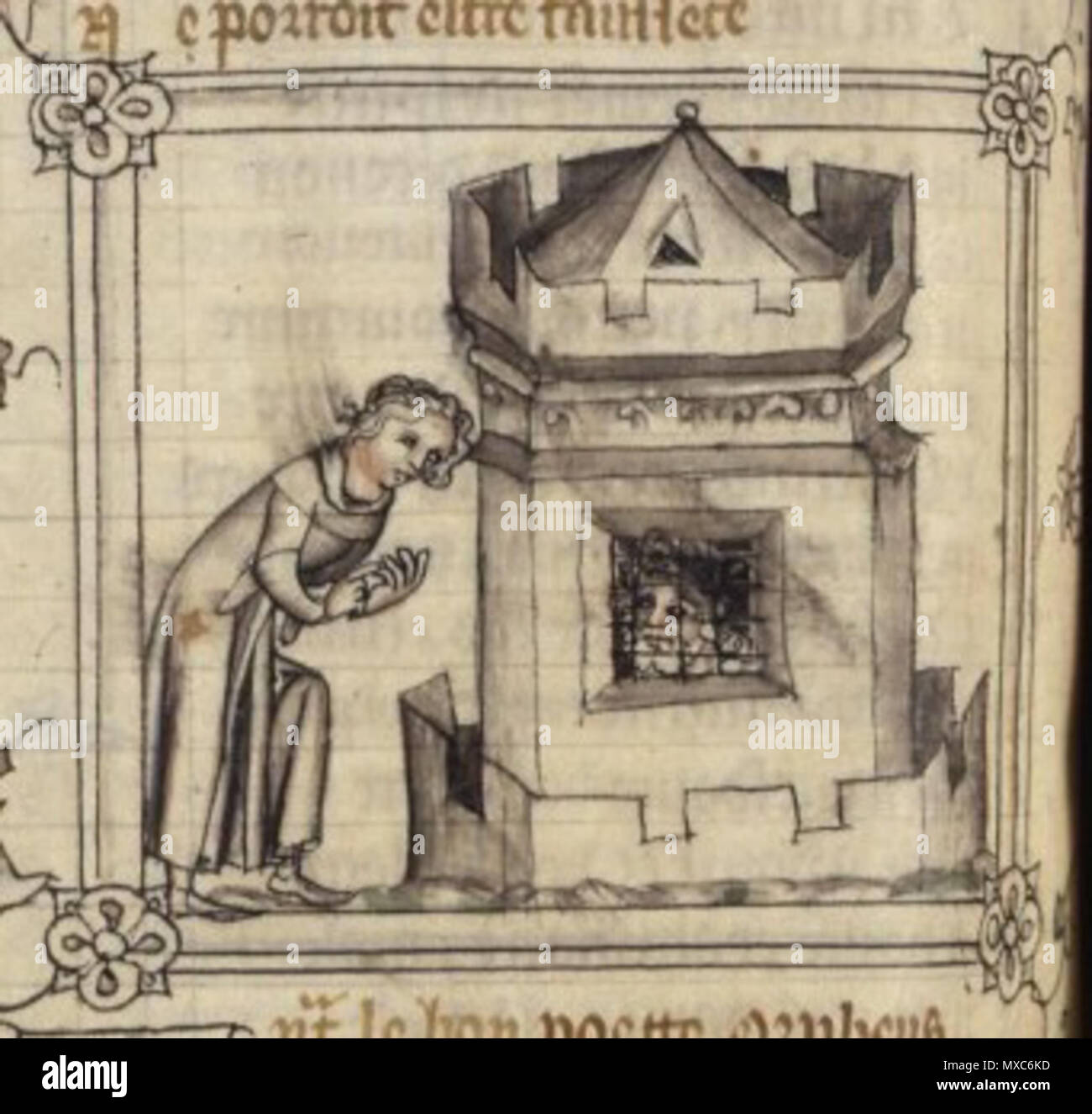 . Français : Machaut et Charles II le Mauvais . 14th century. Anonymous ...