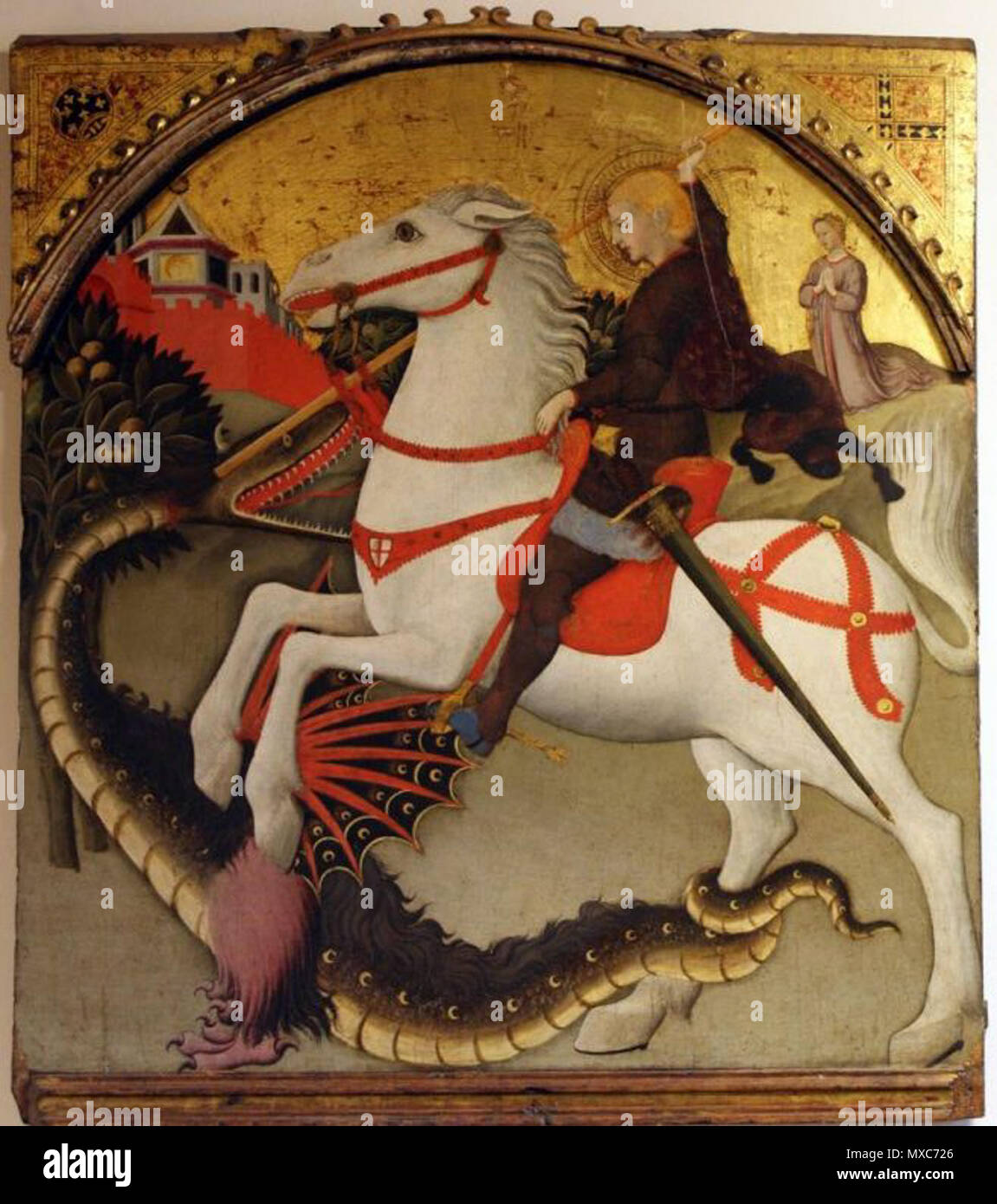 . English: Maestro dell'Osservanza, San Giorgio e il drago, XV secolo ... . English: Maestro dell'Osservanza, San Giorgio e il drago, XV secolo ...