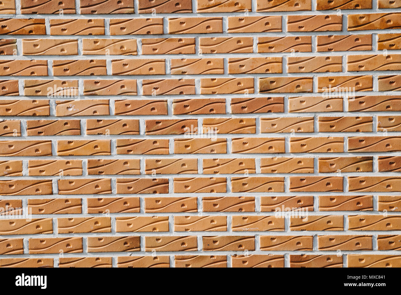 Brown brick wall detail background Stock Photo - Alamy