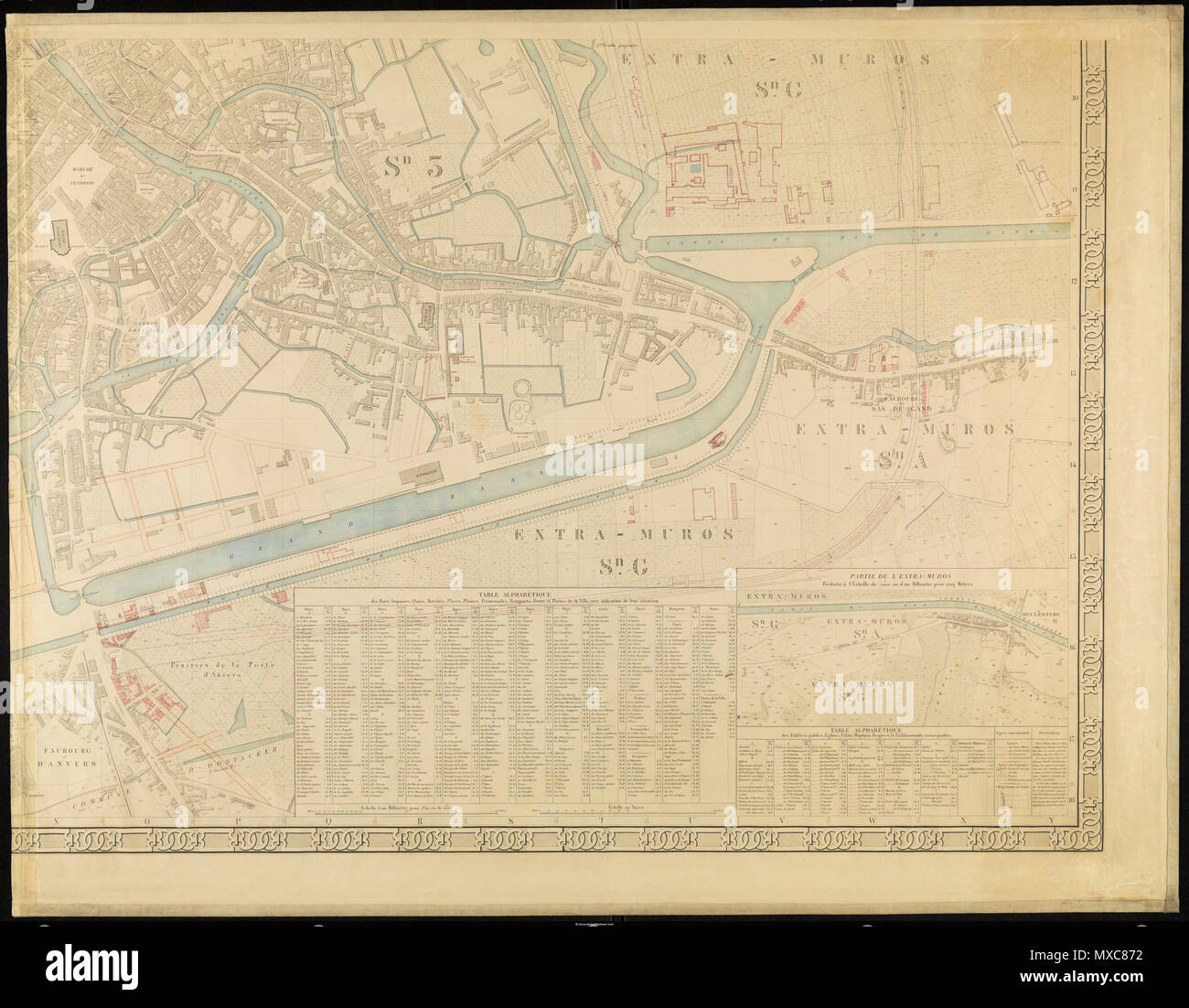 . English: Map of Ghent by Corvillain, part 4 . 22 November 2013, 16:04 ...
