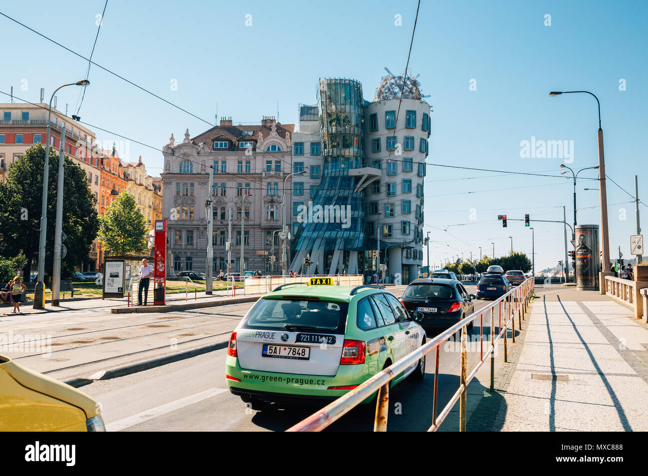 Prague, Czech Republic - August 27, 2016 : Dancing house modern ...