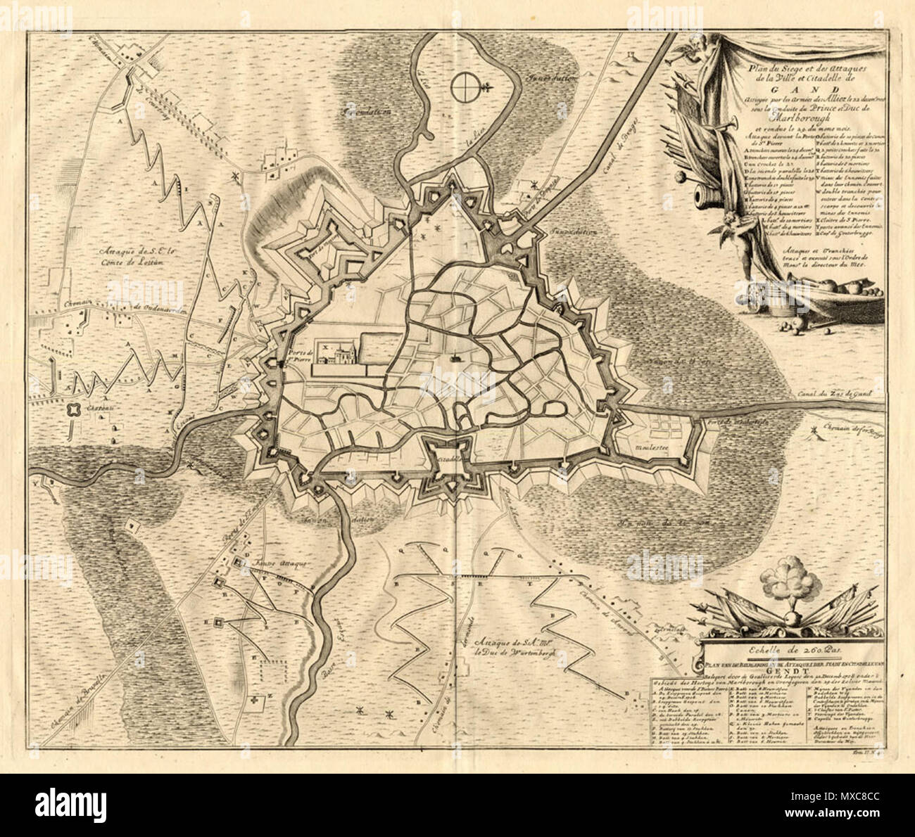 . English: Map of Ghent by Dumont,1729 . 9 March 2012. Dumont 393 Map ...