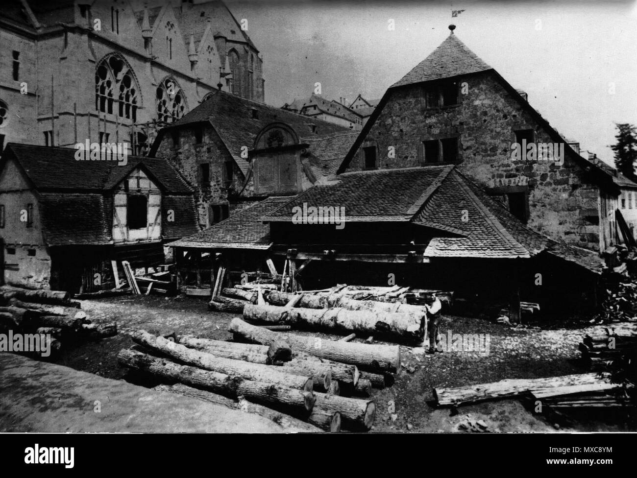 . Marburg, Germany Town mill. Photographer: unknown, after 1891. 18 ...