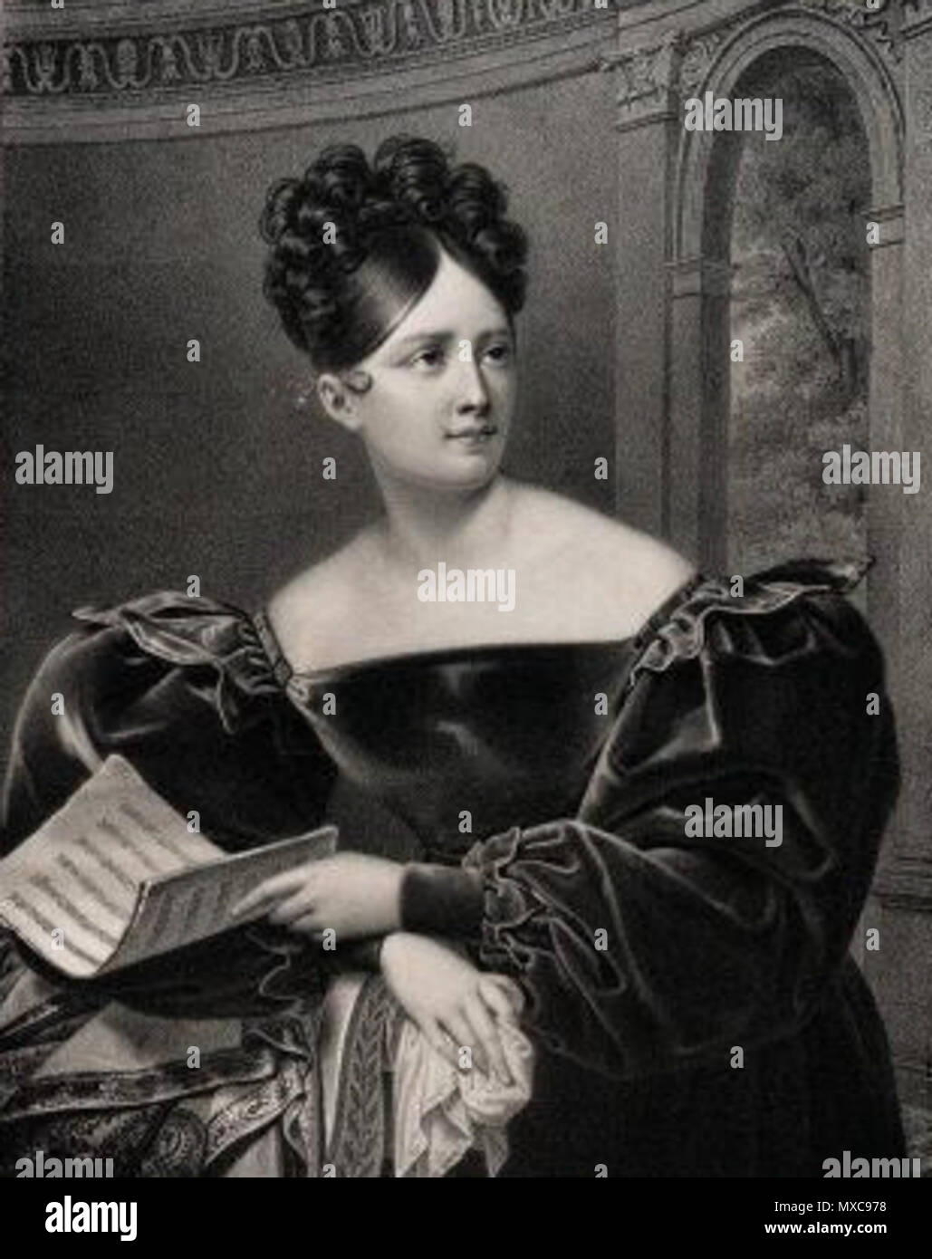 397 Maria Malibran by Léon Noël Stock Photo - Alamy