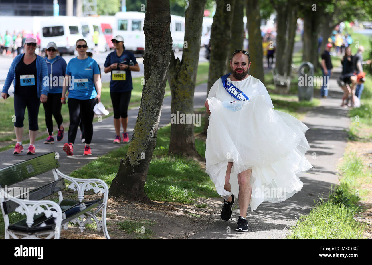 Mark 'Marina' Johnston, running in aid of Arklow Cancer Support, warms ...