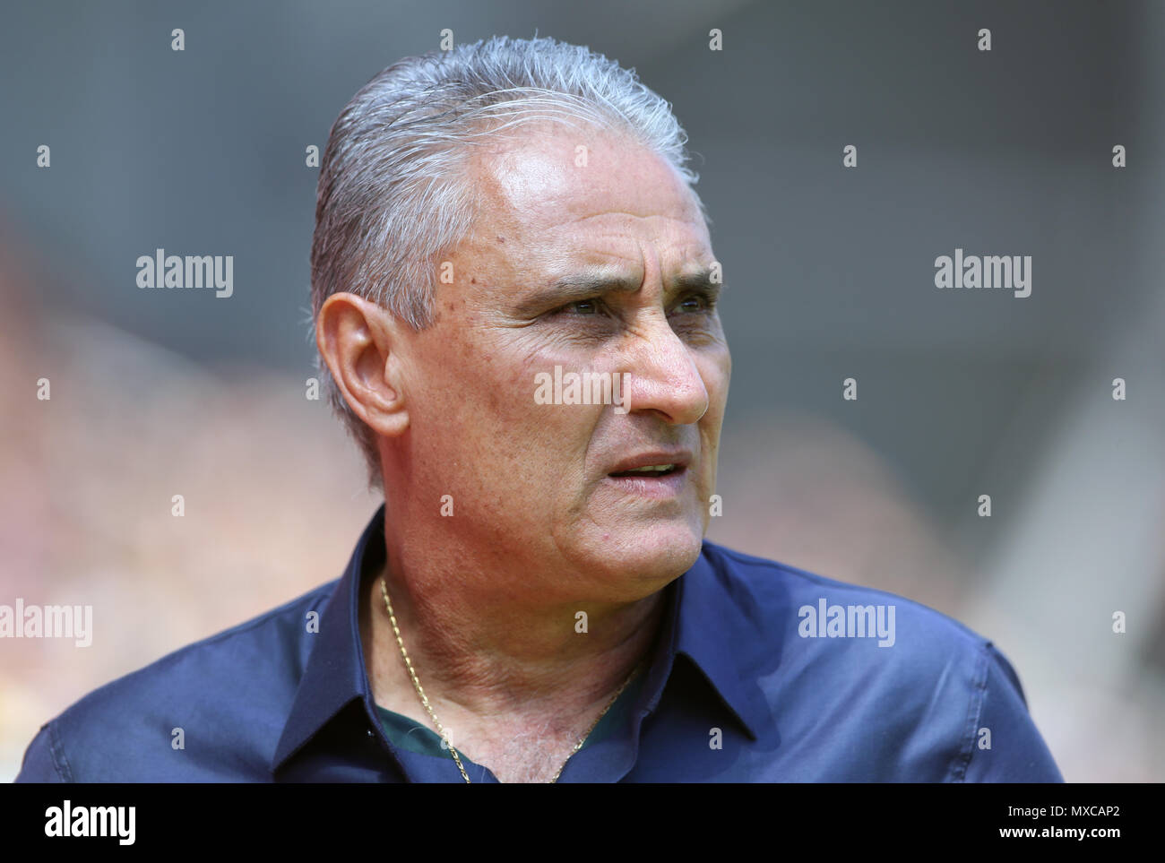 Brazil manager Tite during the International Friendly match at Anfield ...