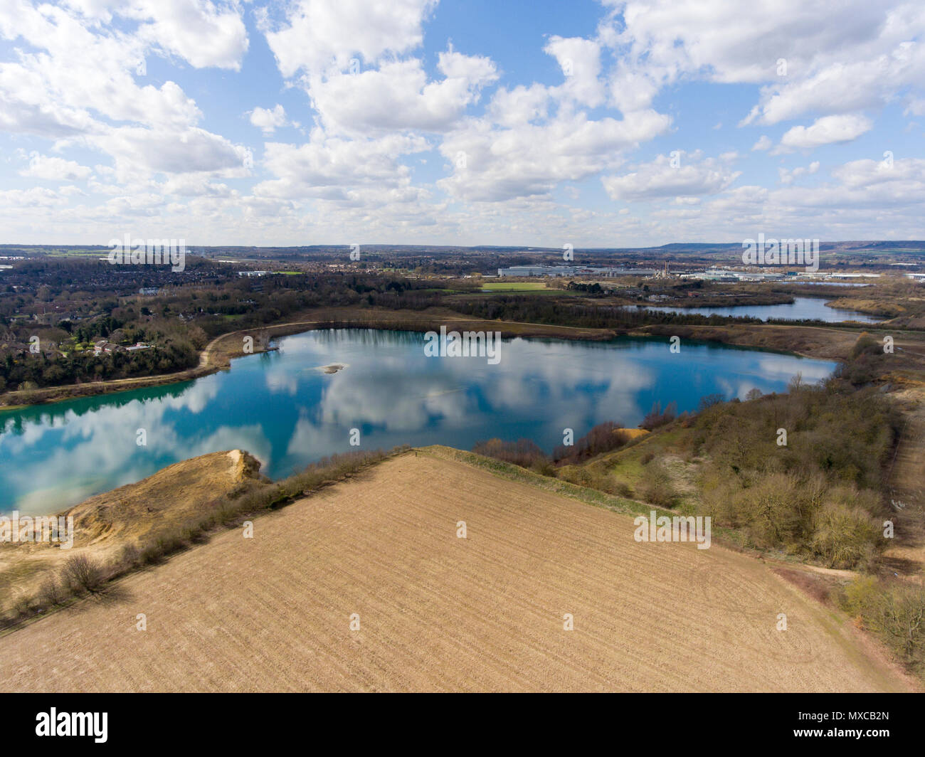 Aerial of quarry hi-res stock photography and images - Alamy