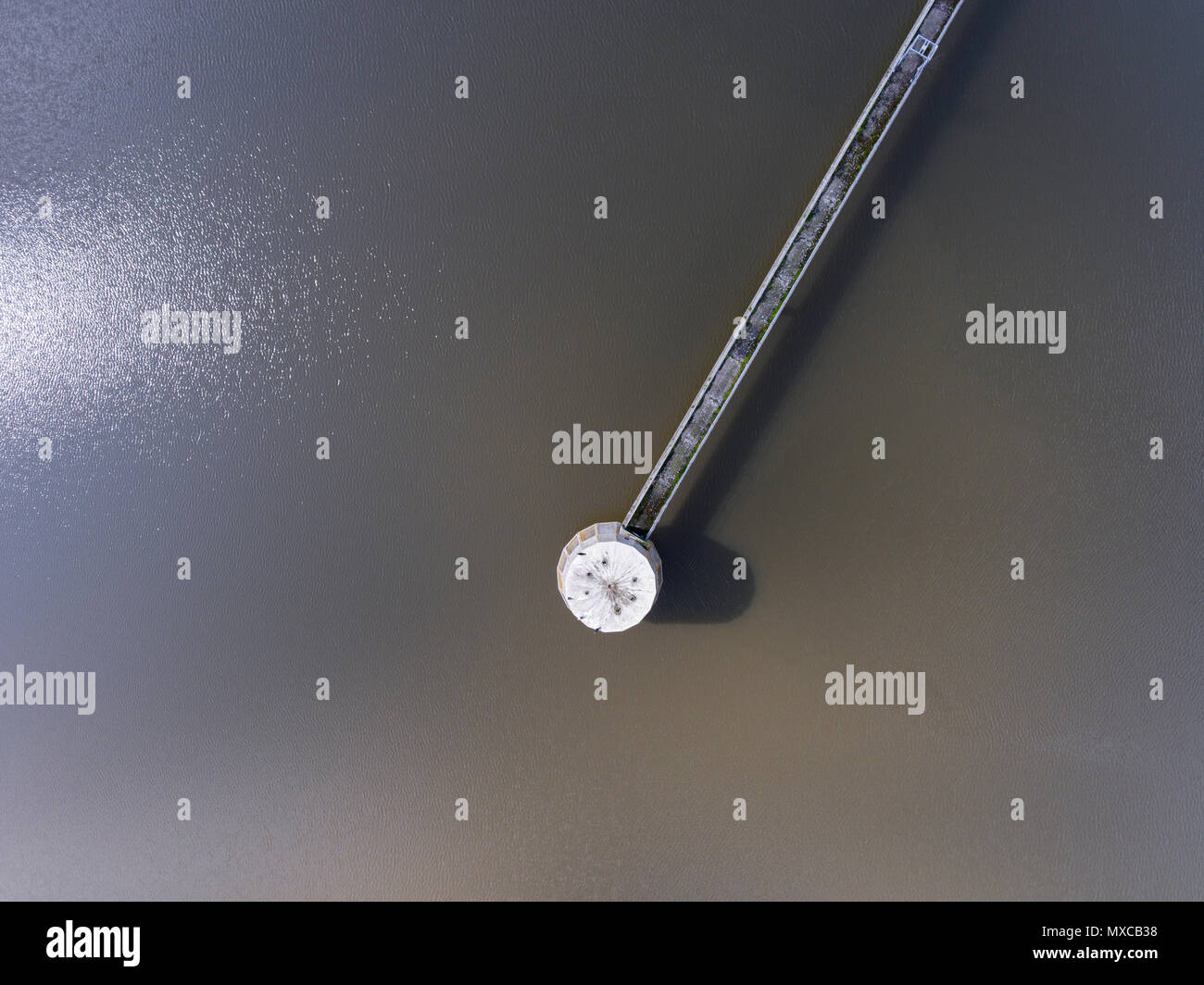 Burham reservoir, Kent, England, seen from the air Stock Photo - Alamy