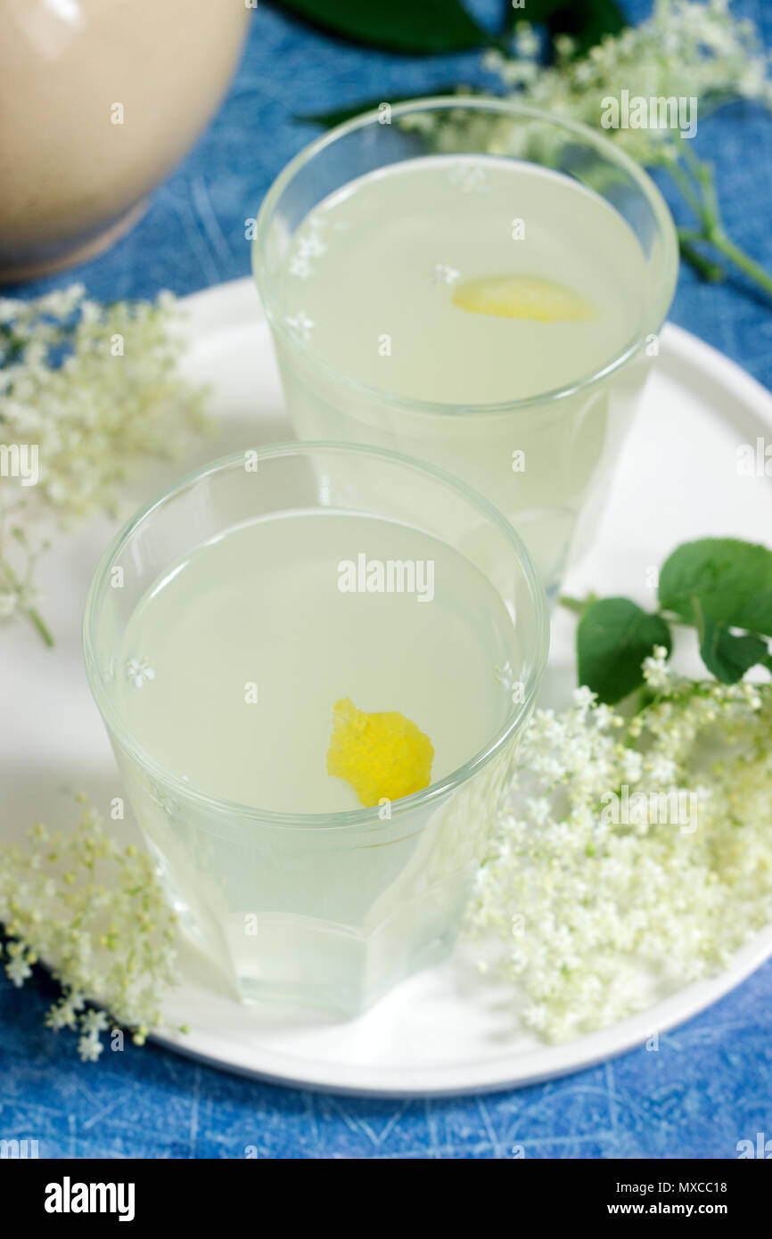 Cold sokata - a traditional Romanian drink made from the flowers of ...