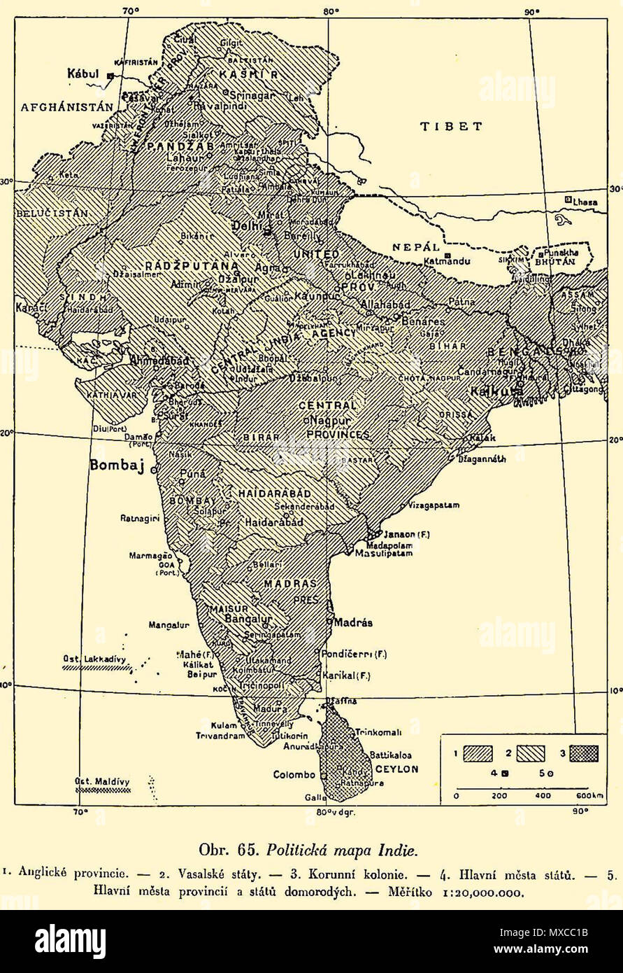 491 Politická mapa Indie Stock Photo - Alamy