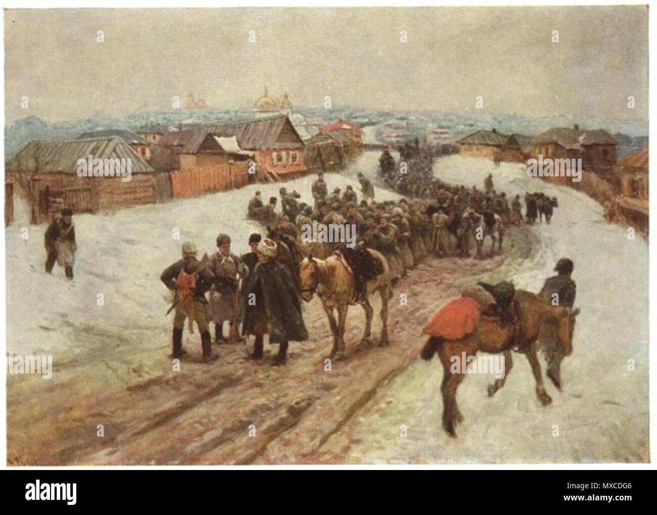 . The entry of the Volodarsky regiment in Novocherkassk in 1920. Вступление полка имени ...