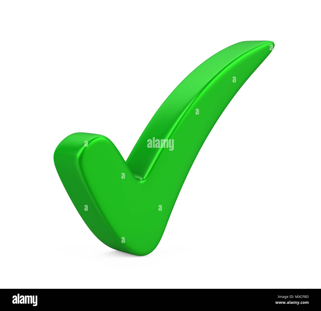 Check Mark Sign Isolated Stock Photo - Alamy