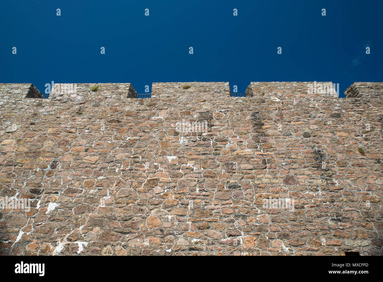 Gorey castle battlements Stock Photo - Alamy