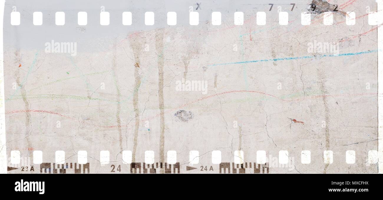 Grunge dripping film strip frame in gray tones Stock Photo - Alamy