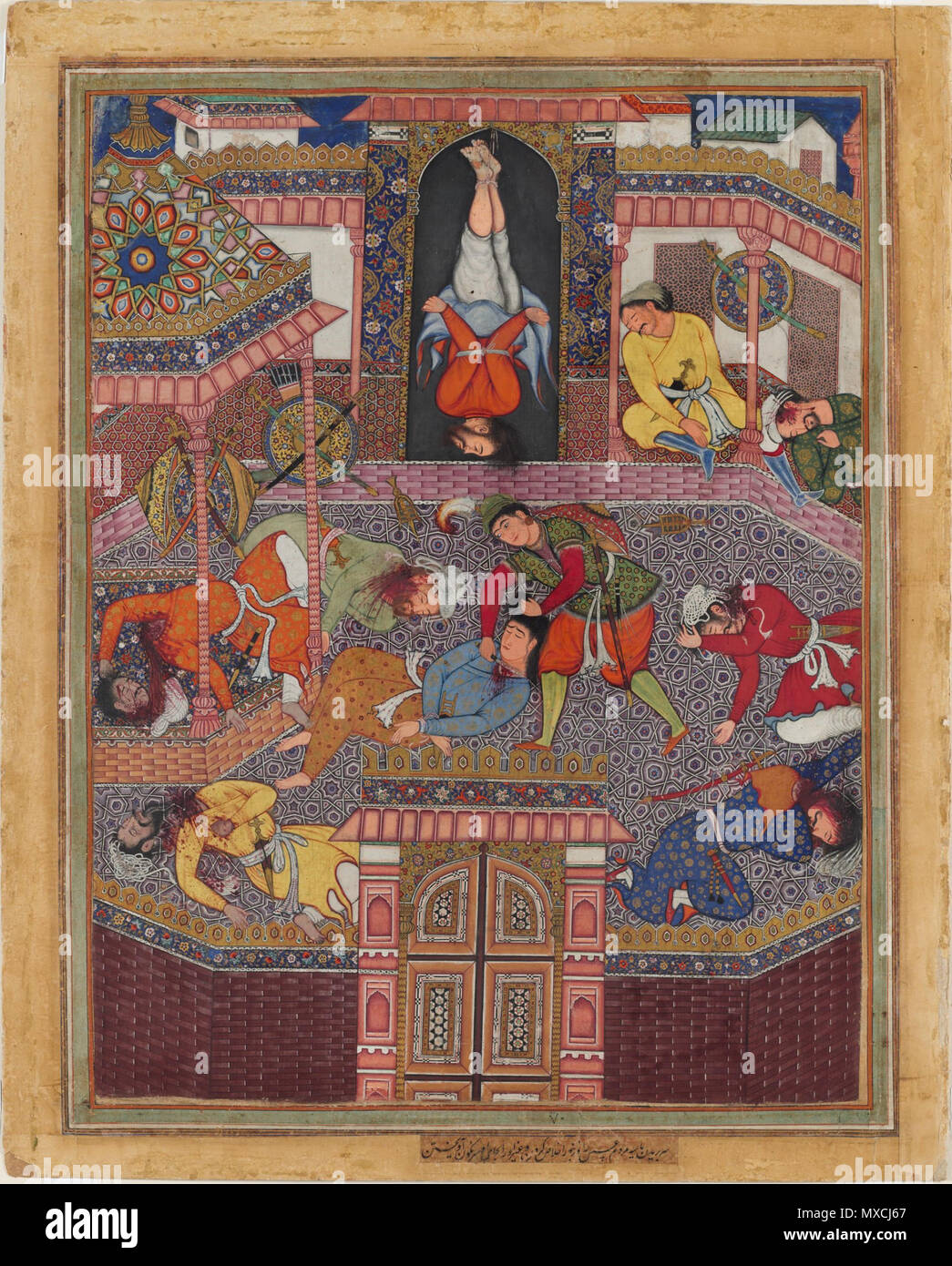 . English: Mahiya frees Zambur, Beheads his sleeping guards, and ...