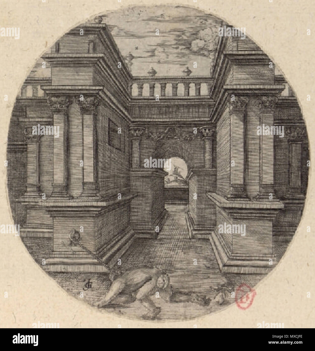 . Français : Le Singe, du Maître JG . 16th century. Maître JG 389 ...