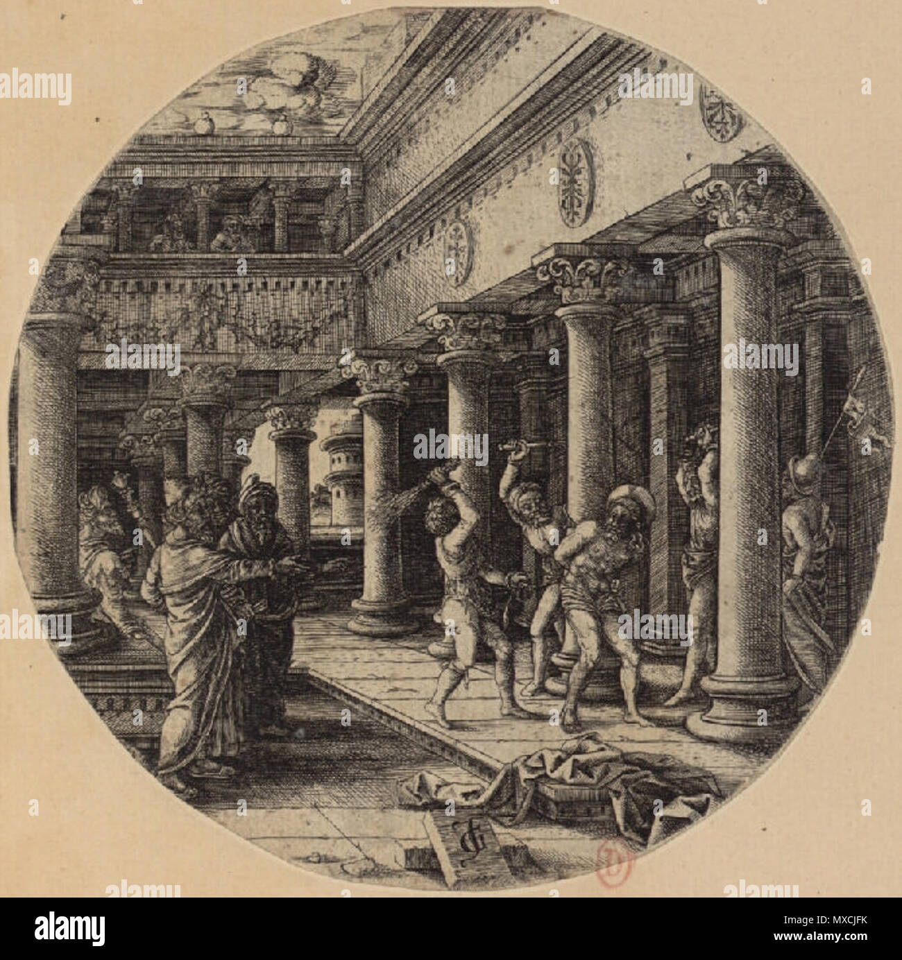 . Français : La Flagellation du Christ, du Maître JG. 16th century ...
