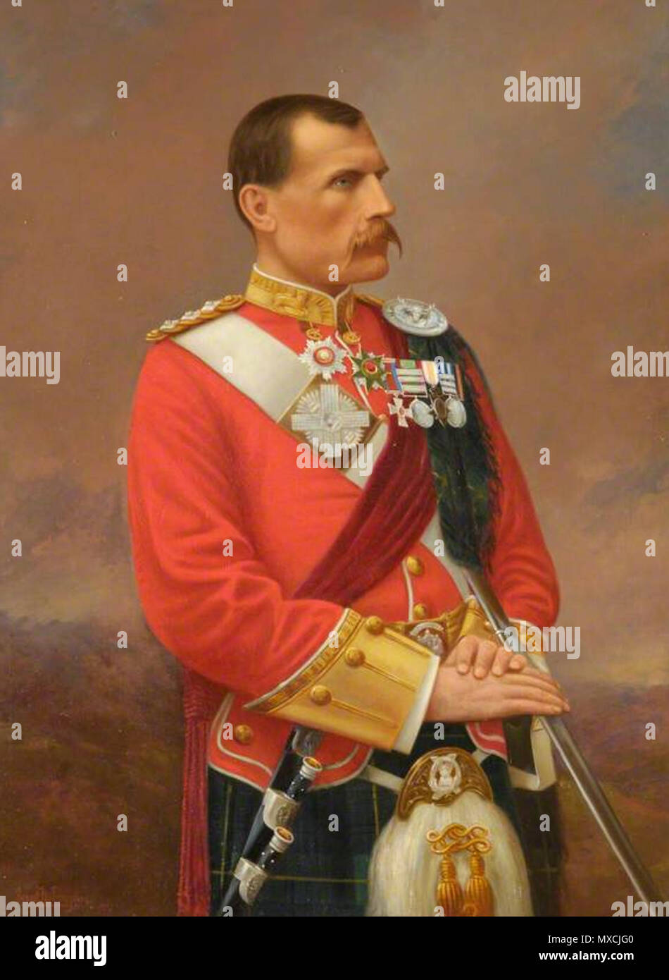 . English: Major General Sir Hector Archibald MacDonald (1853–1903), KCB, DSO. 1905. Ernest H ...