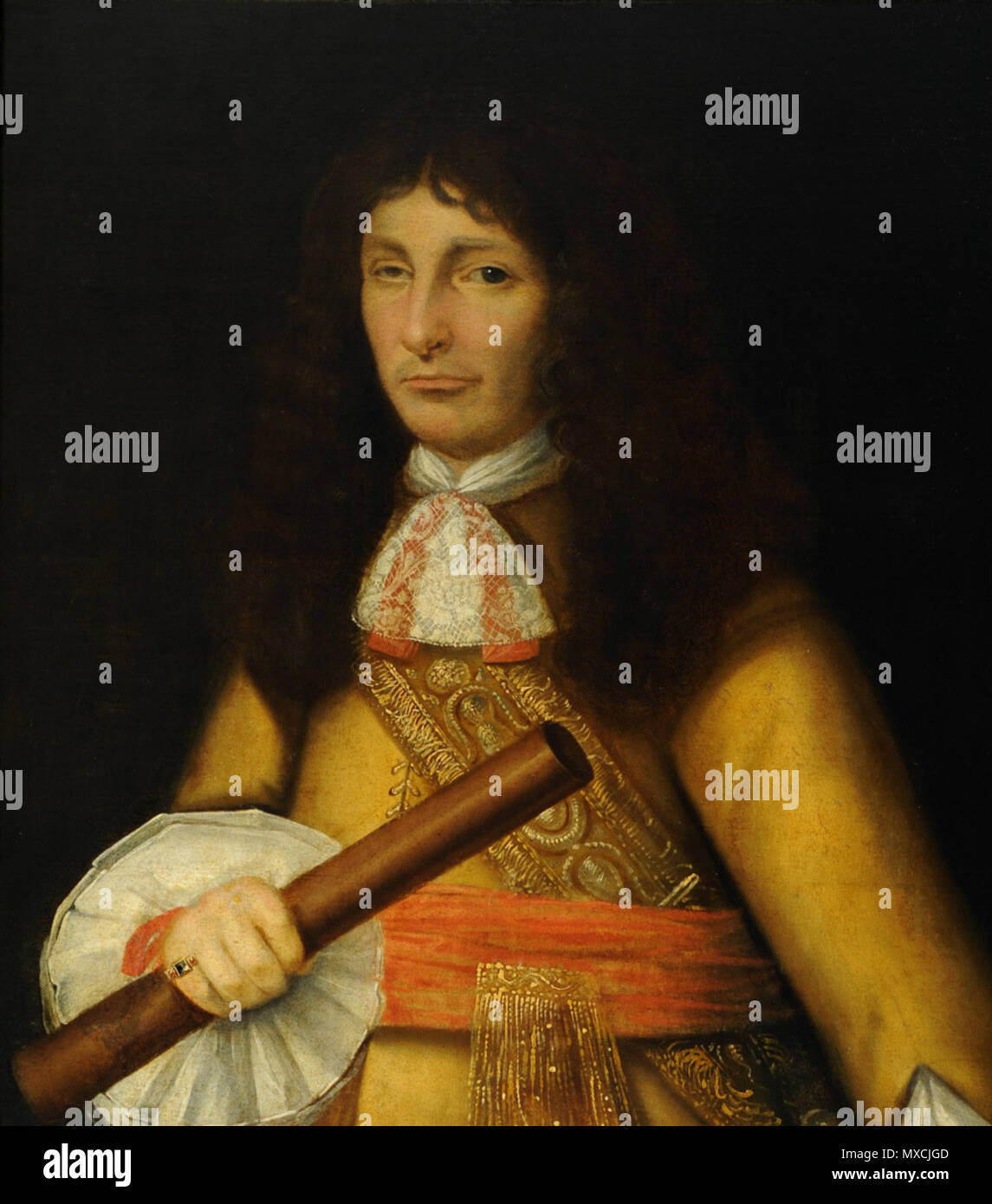 . English: Oil painting on canvas, Major John Byrom (1619-78), by an ...