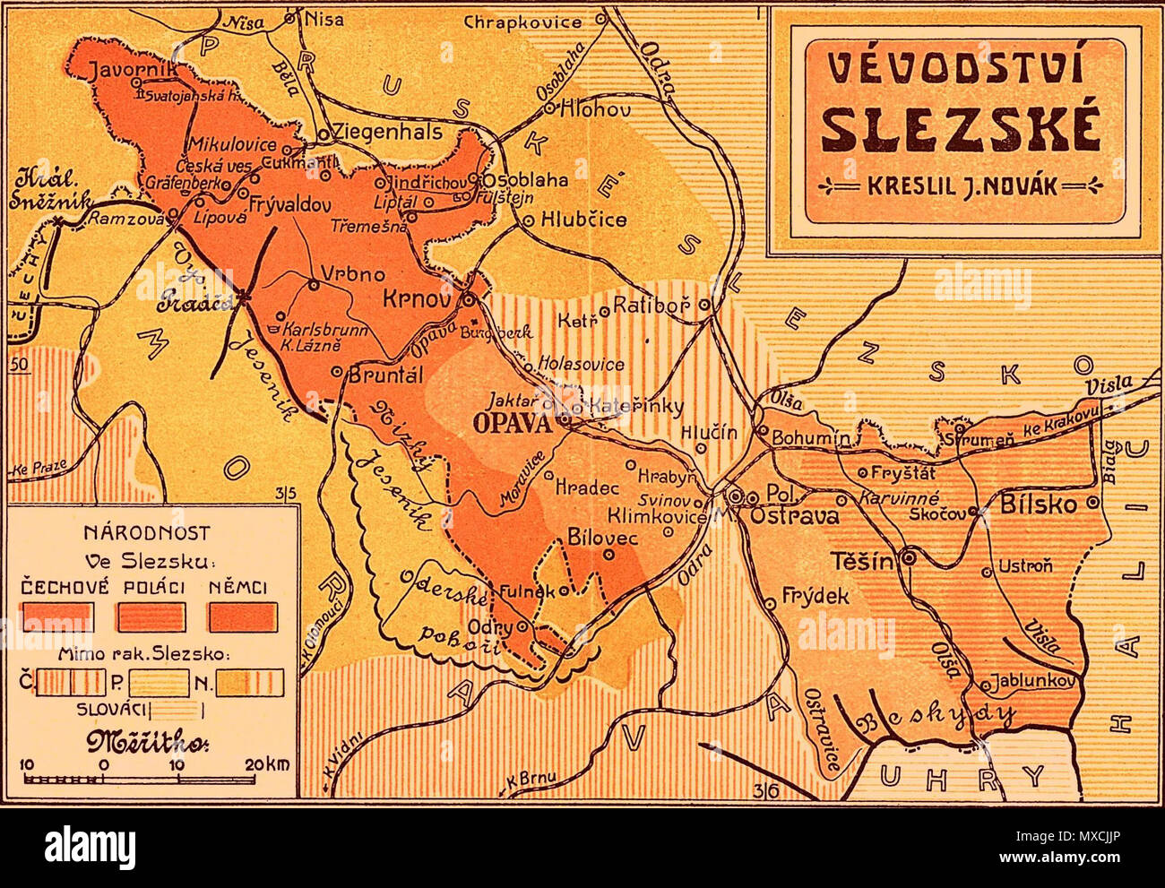 Silesia map hi-res stock photography and images - Alamy
