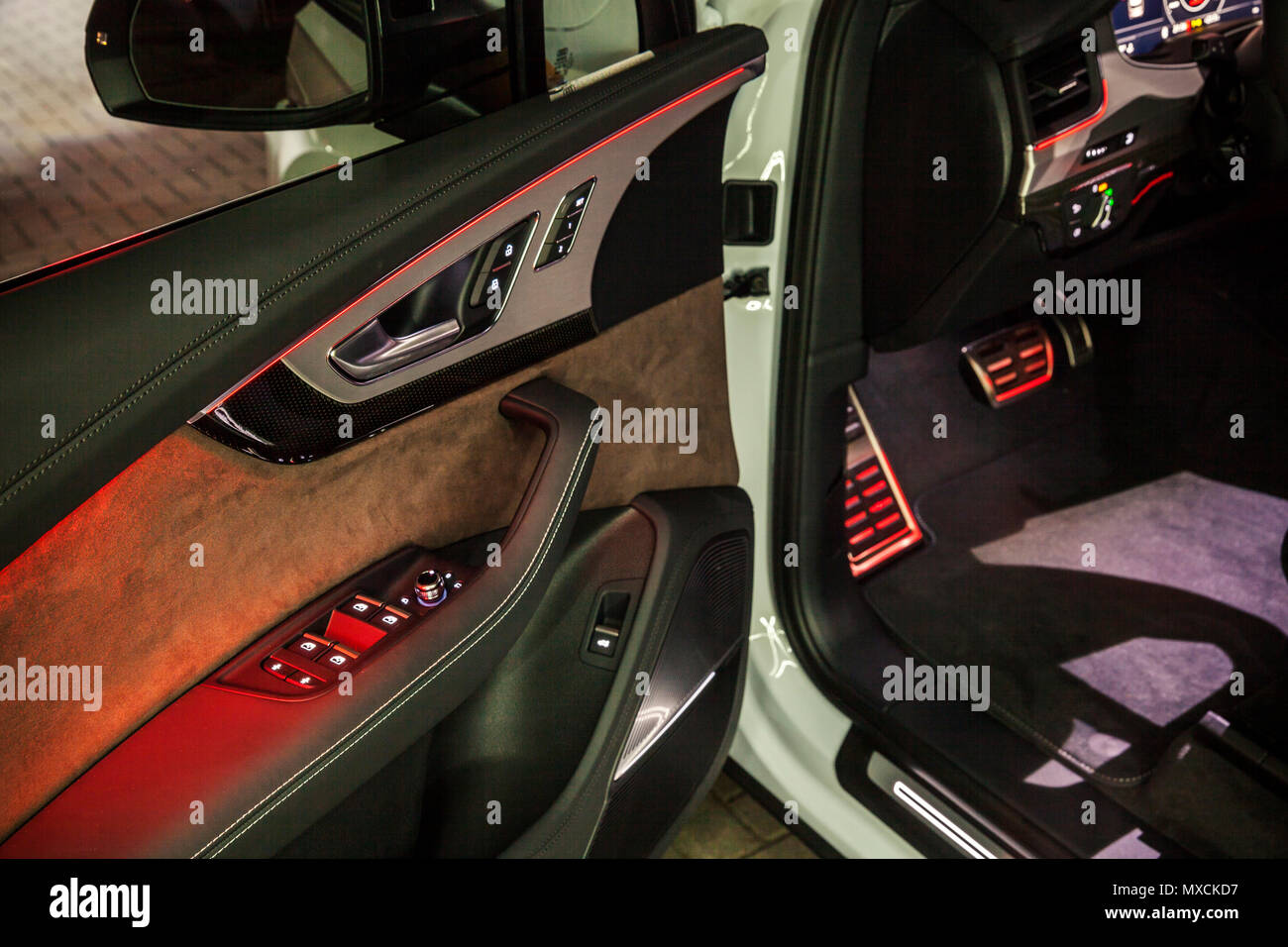 lux car interior, close up Stock Photo - Alamy