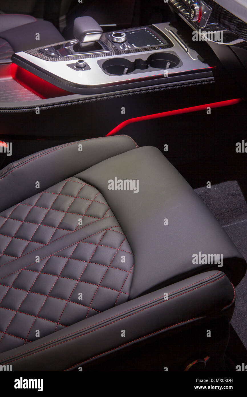 lux car interior, close up Stock Photo - Alamy