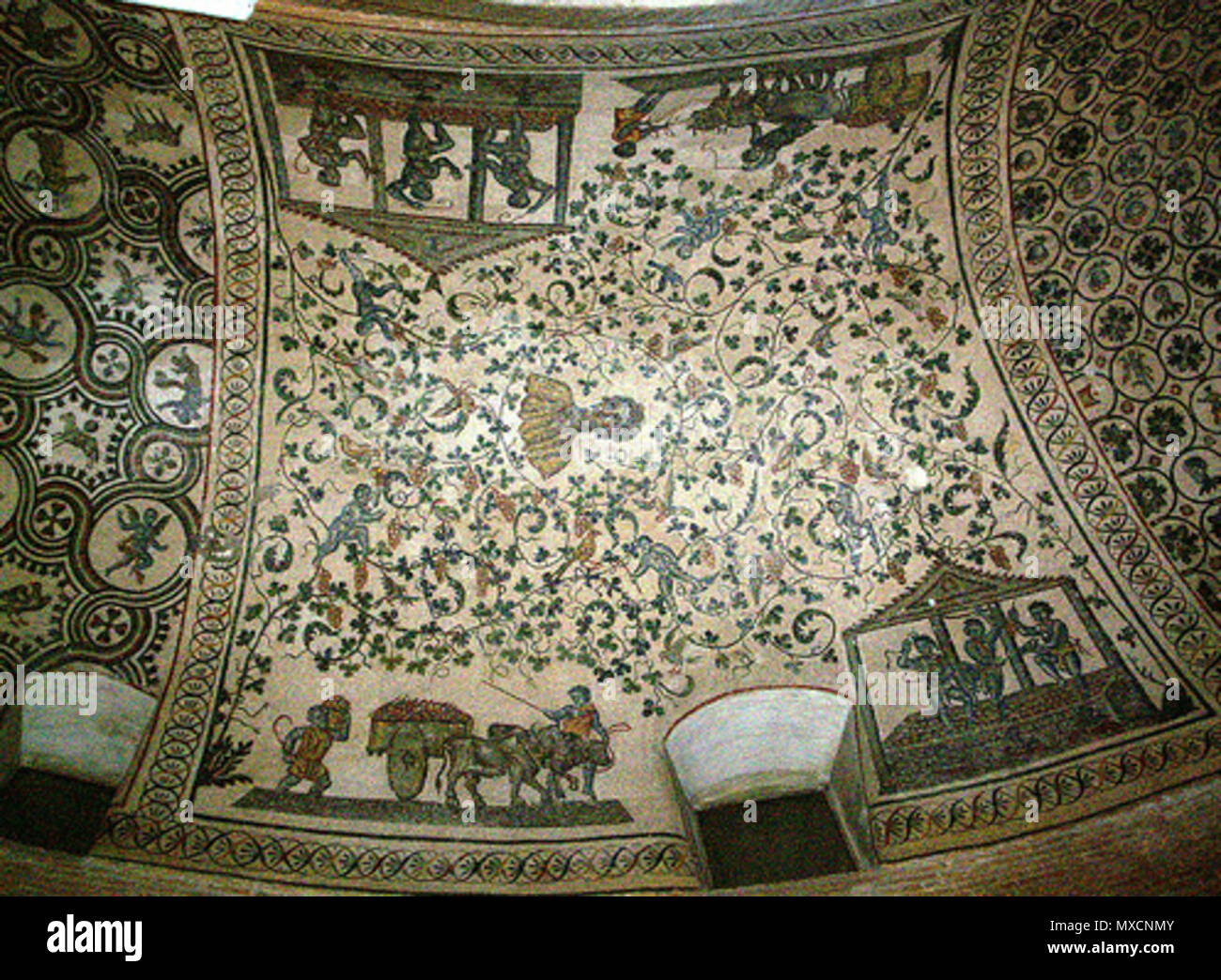 . Mausoleo di santa costanza, mosaici 001 . 4th century. beginning of ...
