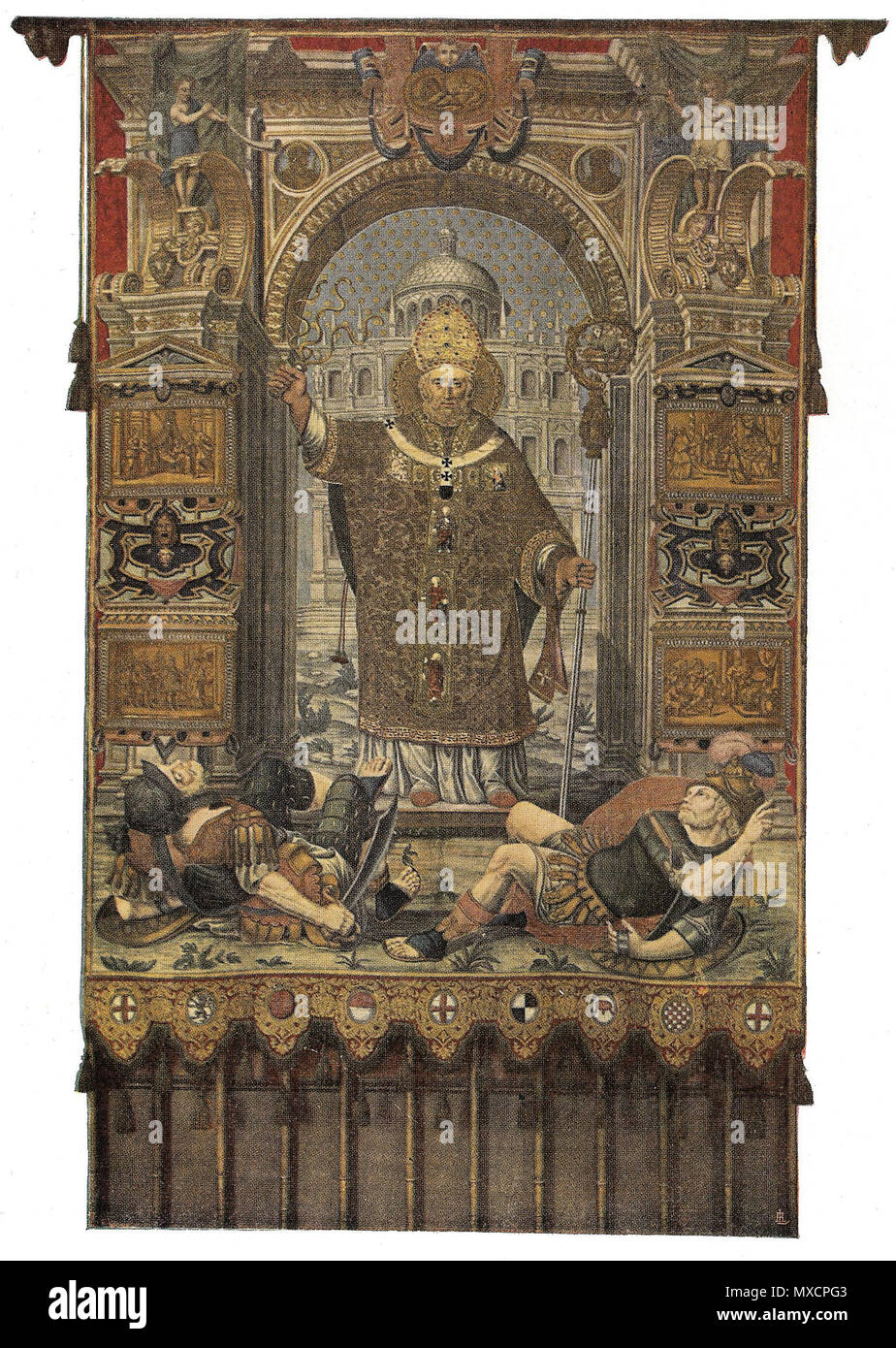 . English: The Gonfalone of Milan (about 1566) Italiano: Il gonfalone ...