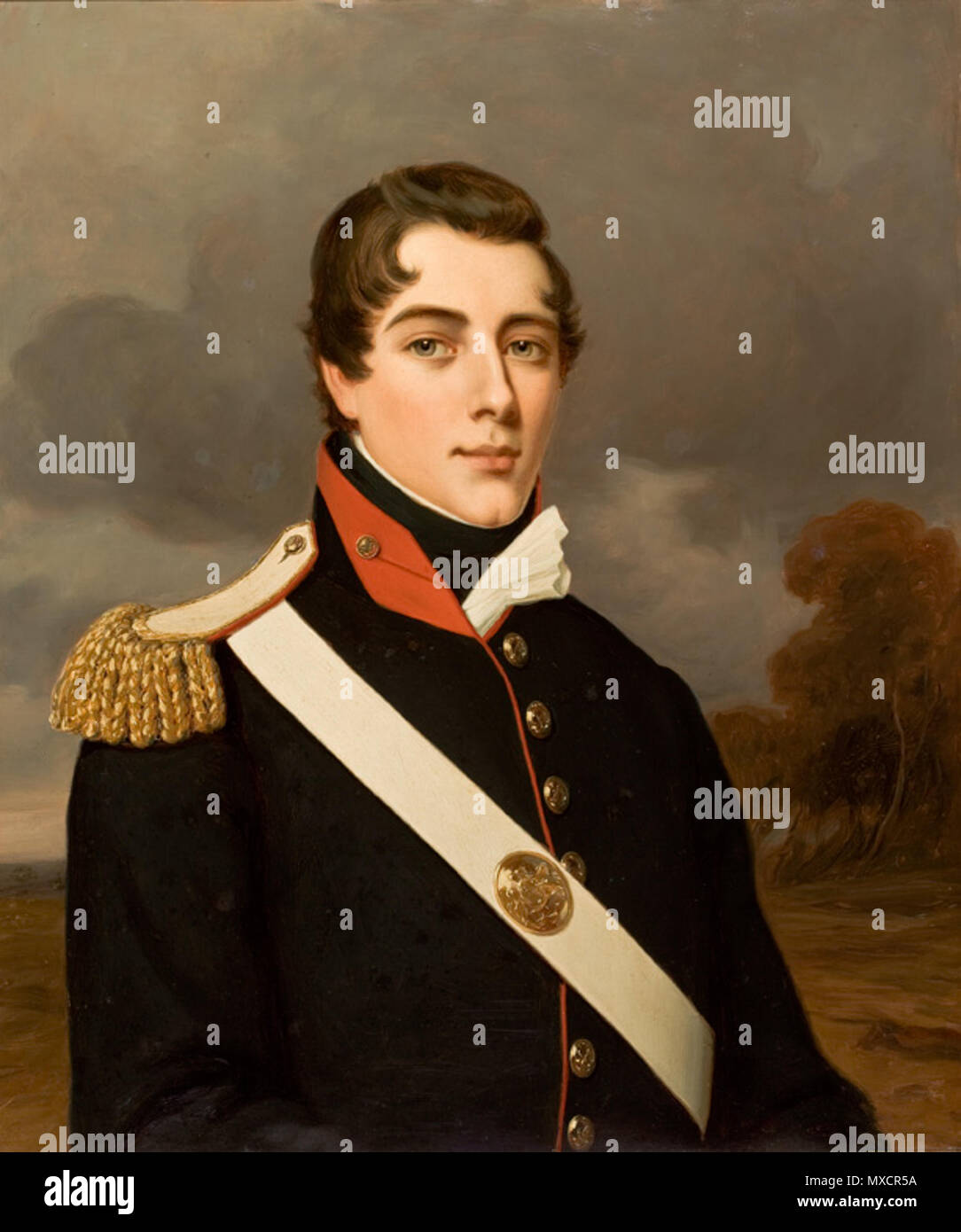 519 Retrato de Henry Chamberlain, séc. XIX Stock Photo - Alamy